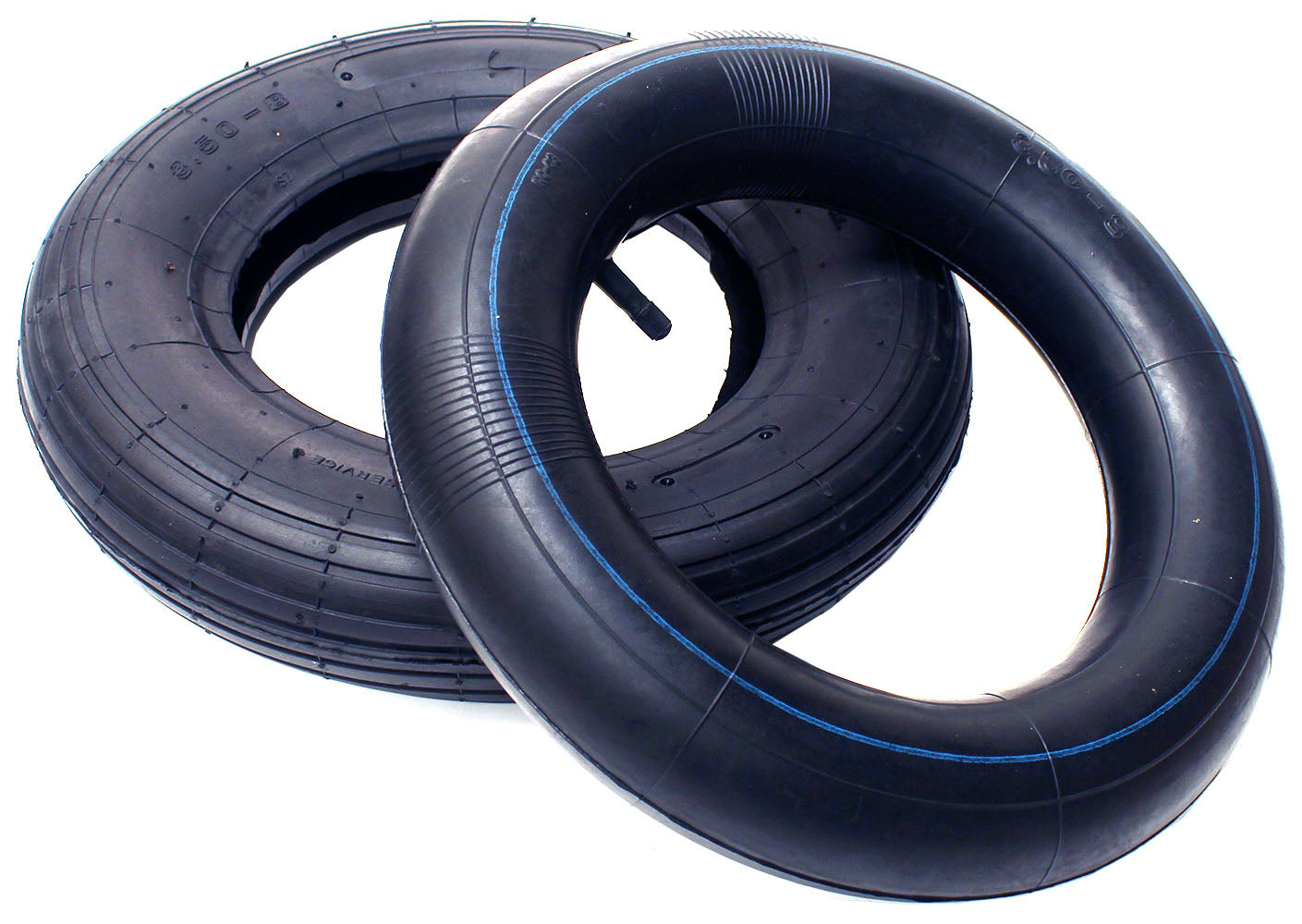 3.50-8 350-8 350x8 Wheelbarrow 14" Tyre And Inner Tube Straight Valve ...